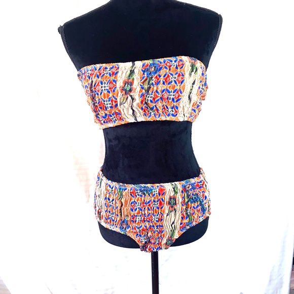Swim | Boho Inspired 2 Pc Ruched Swim Suit | Poshmark